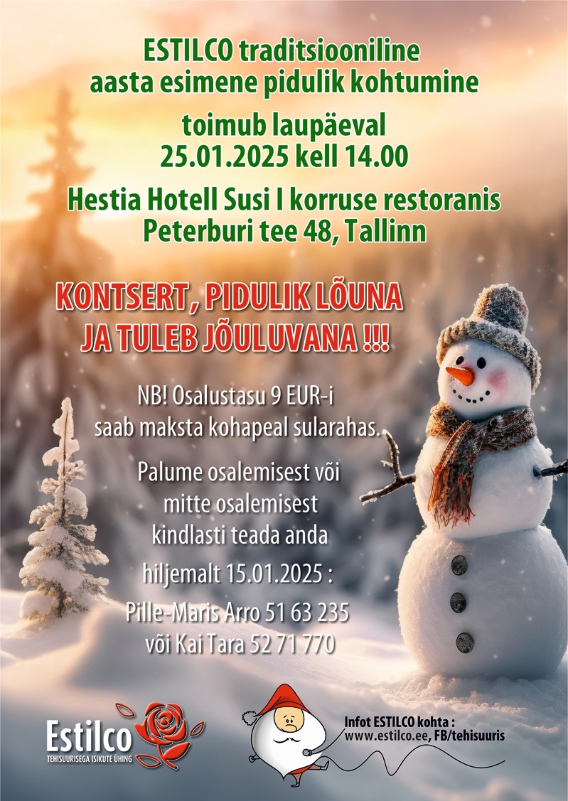 Pidulik uusaasta kohtumine 25.01.2025
